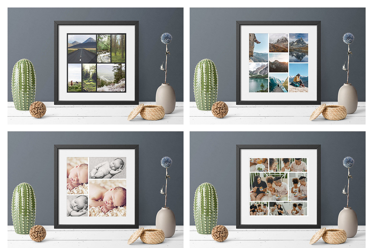 20x20 Collage PSD Bundle - 40 pcs., a Templates & Theme by Paperweight ...