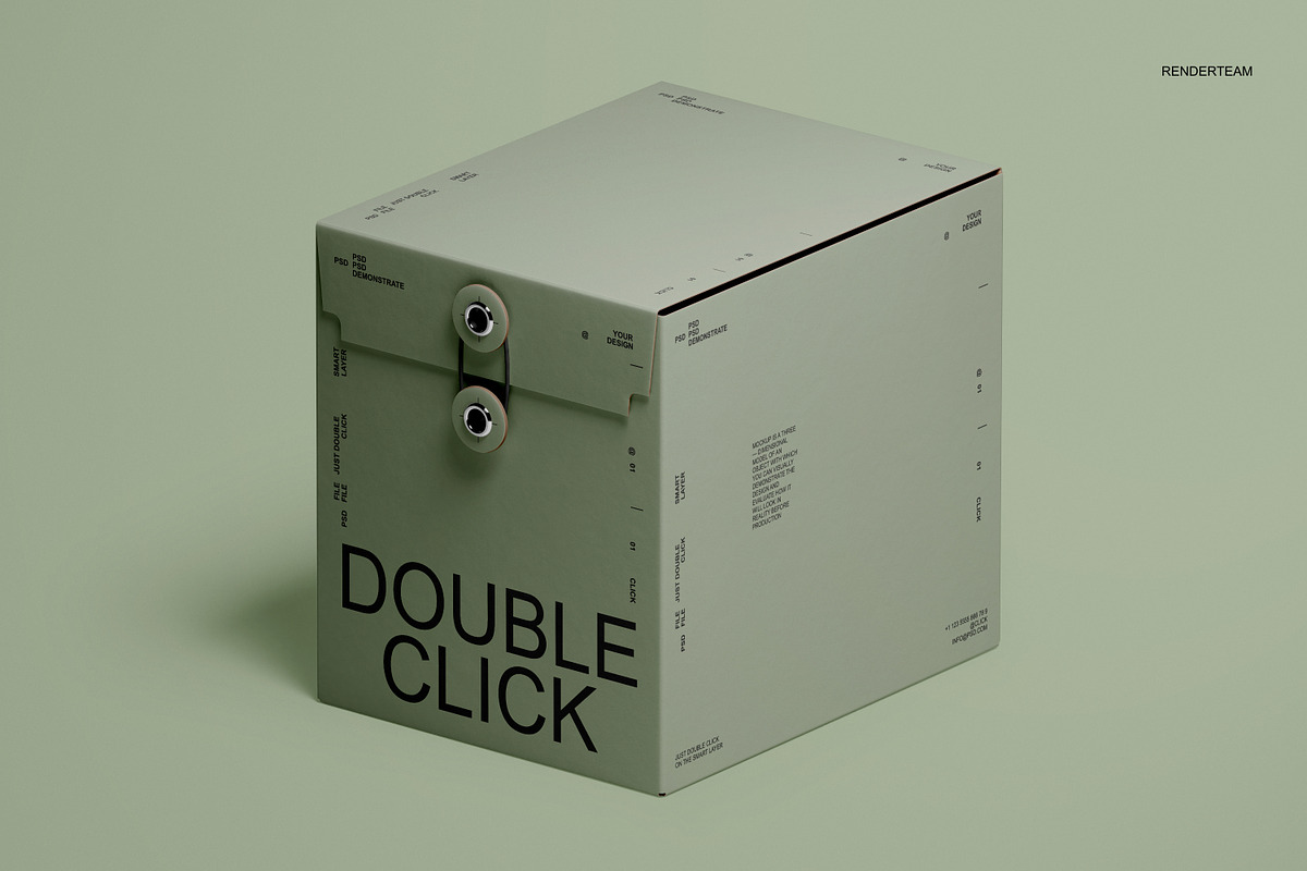 Paper Box Mockup Set (5 PSD)