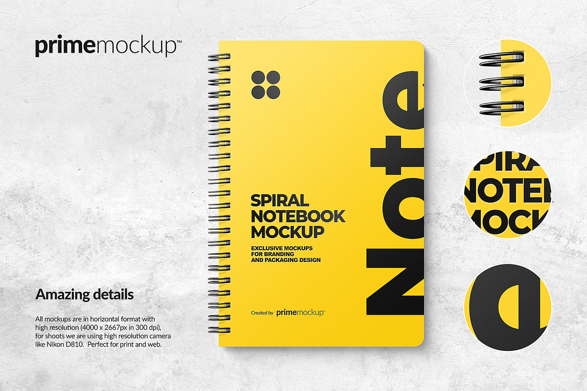 Spiral Notebook Mockup