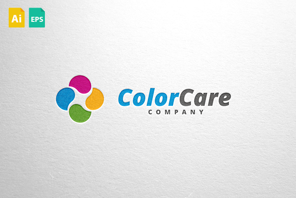 Colorcare Logo, a Branding & Logo Template by Schneider Design Store