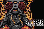 Evil Beats Illustration, an Animal Illustration by badsyxn | Creative ...