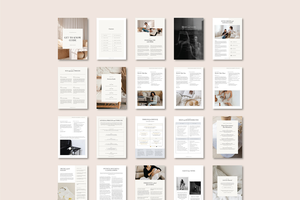 Welcome Pack / Info Guide, a Presentation Template by January Made Design