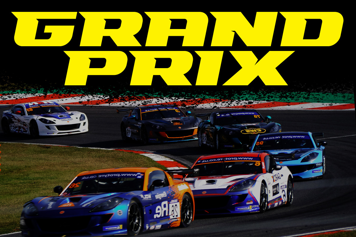 Racing Pro One Race Font | Creative Market