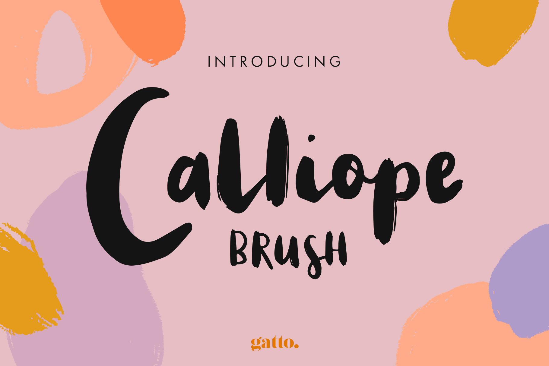 Calliope Casual Brush Font, a Script Font by gatto.