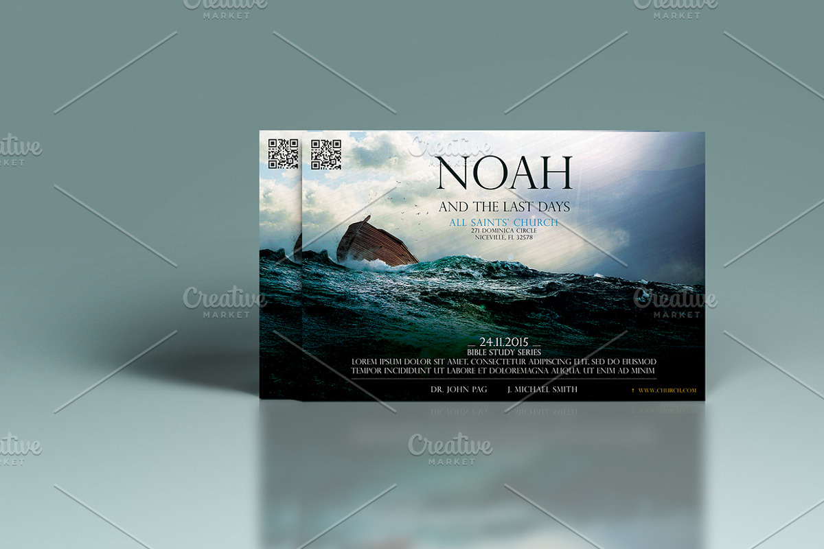 Noah And The Last Days, a Flyer Template by CREATIVE DUDE