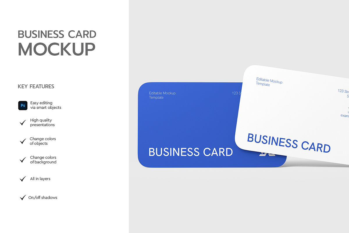 Corporate Business Card Mockup