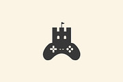 castle game logo design template | Creative Market