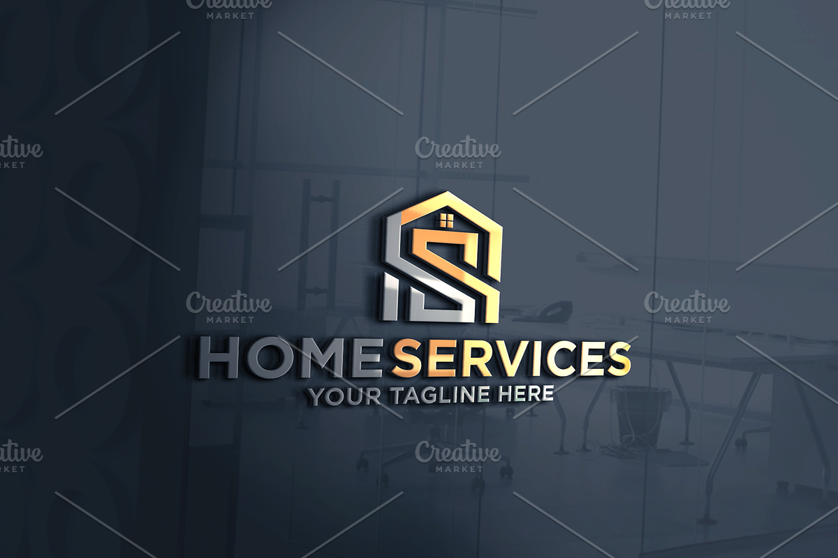 Home Services, Construction Logo, a Branding & Logo Template by REDVY ...