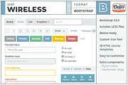 Wireless- Bootstrap UI Kit | Bootstrap Themes ~ Creative Market