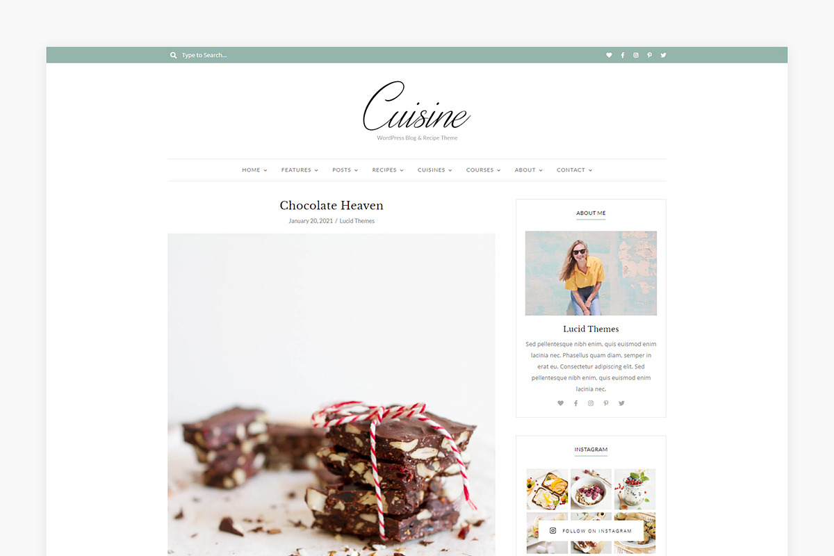Cuisine - WordPress Blog & Recipe Theme
