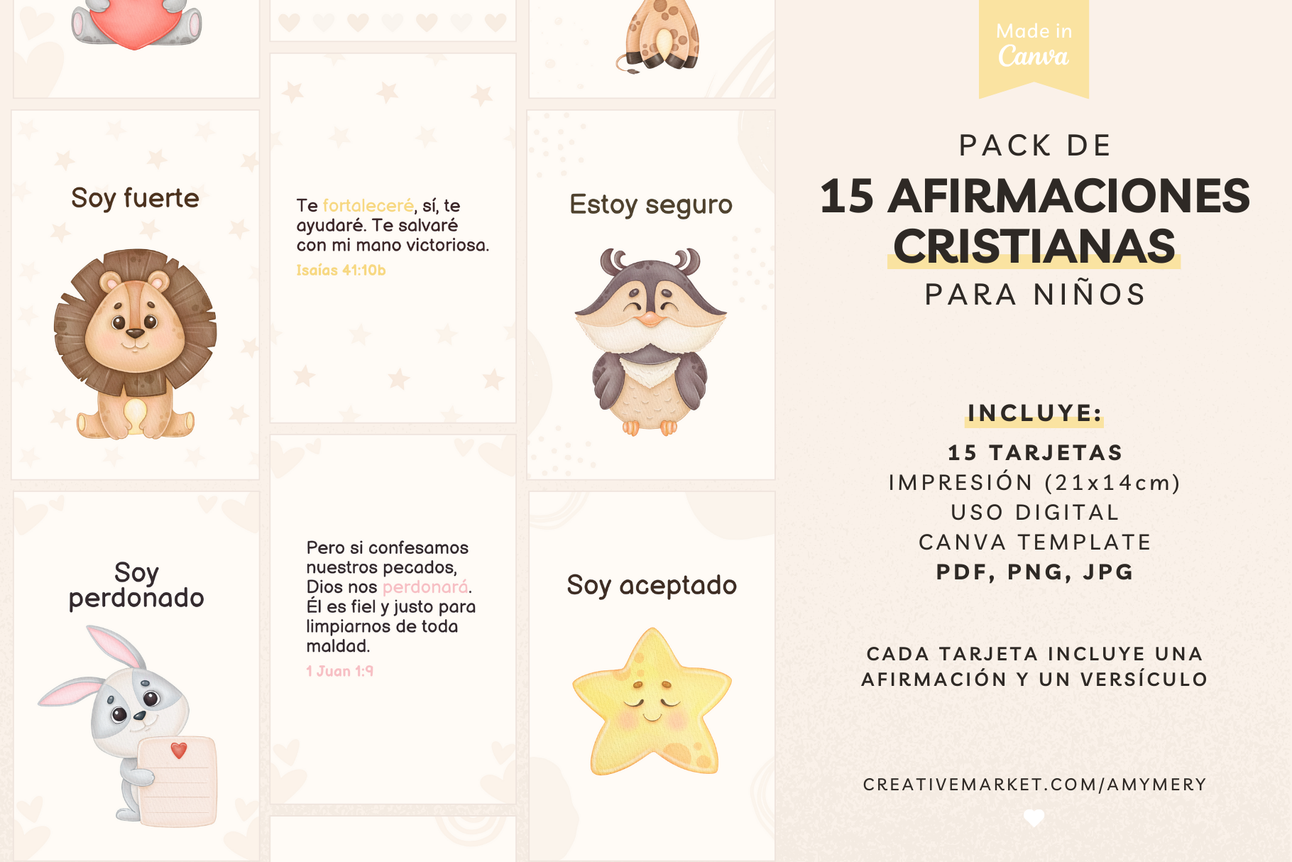 Afirmaciones Cristianas para niños