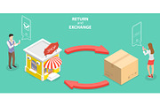 Product Exchange and Return Policy, a Technology Illustration by ...