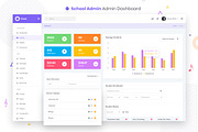 School Admin Dashboard UI Kit, an App Template by 3djagan