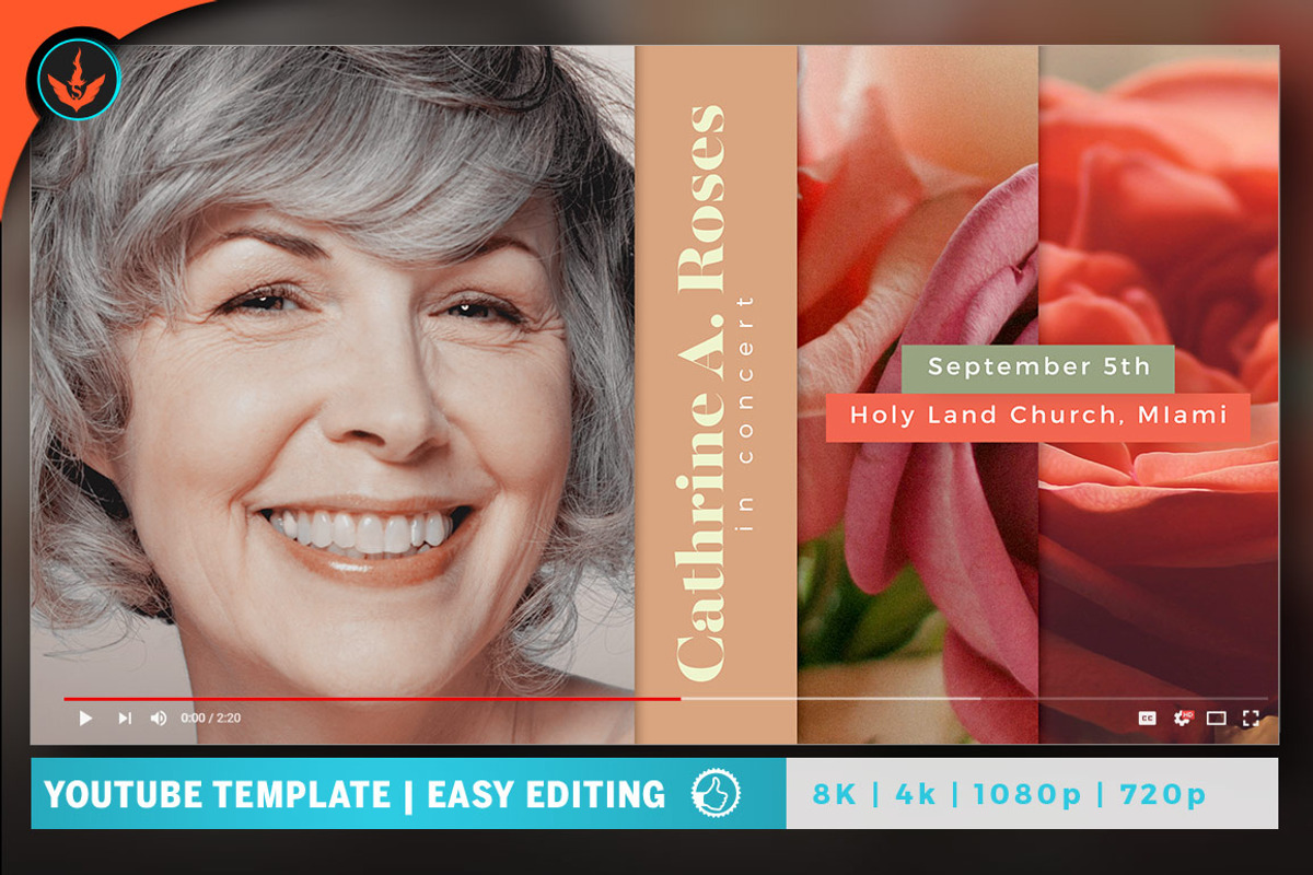 Red Rose Video Thumbnail Template, a Social Media Template by SeraphimChris