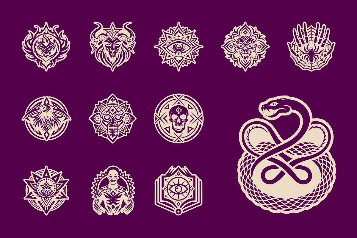 Witchcraft Symbols Set