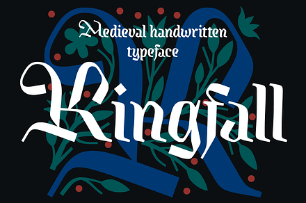 Ole Ingrish Font, a Blackletter Font by PixelMoshpit