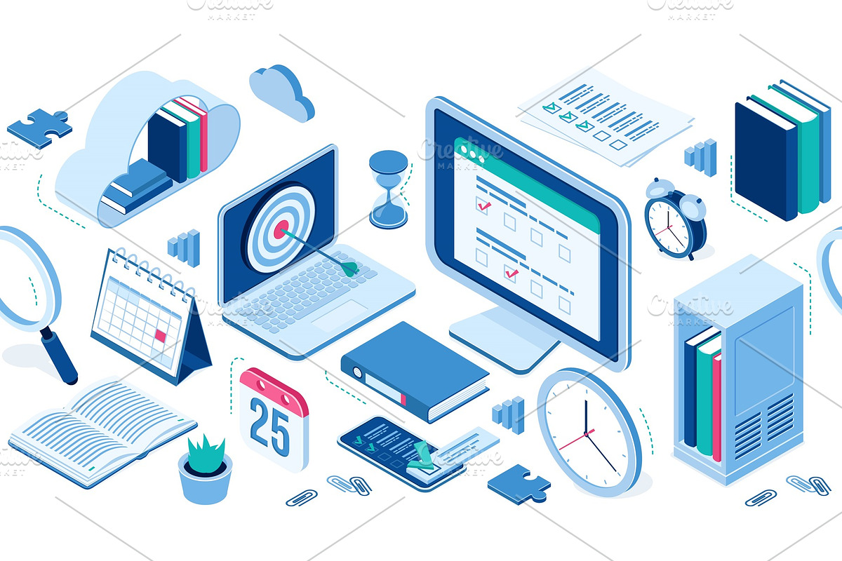 Isometric icons infographics, a Technology Illustration by art PVP ...