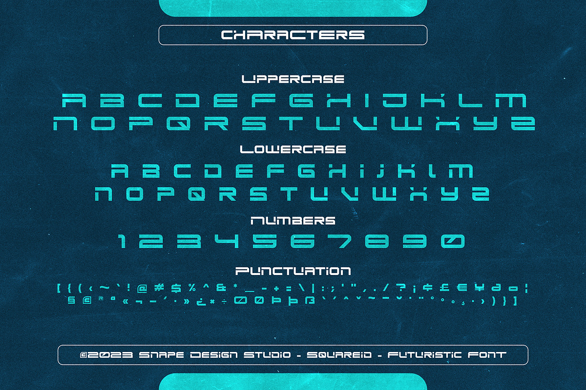 Squareid - Futuristic Font