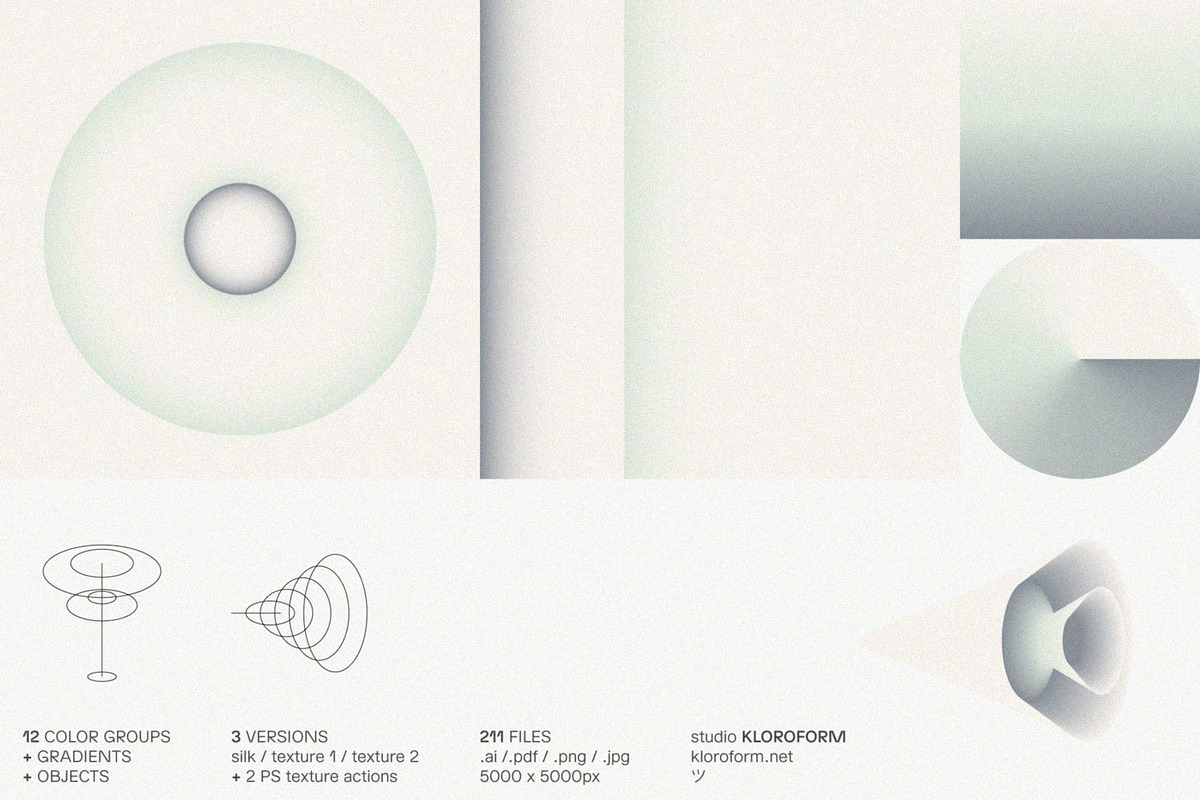 Gradient + Objects 2