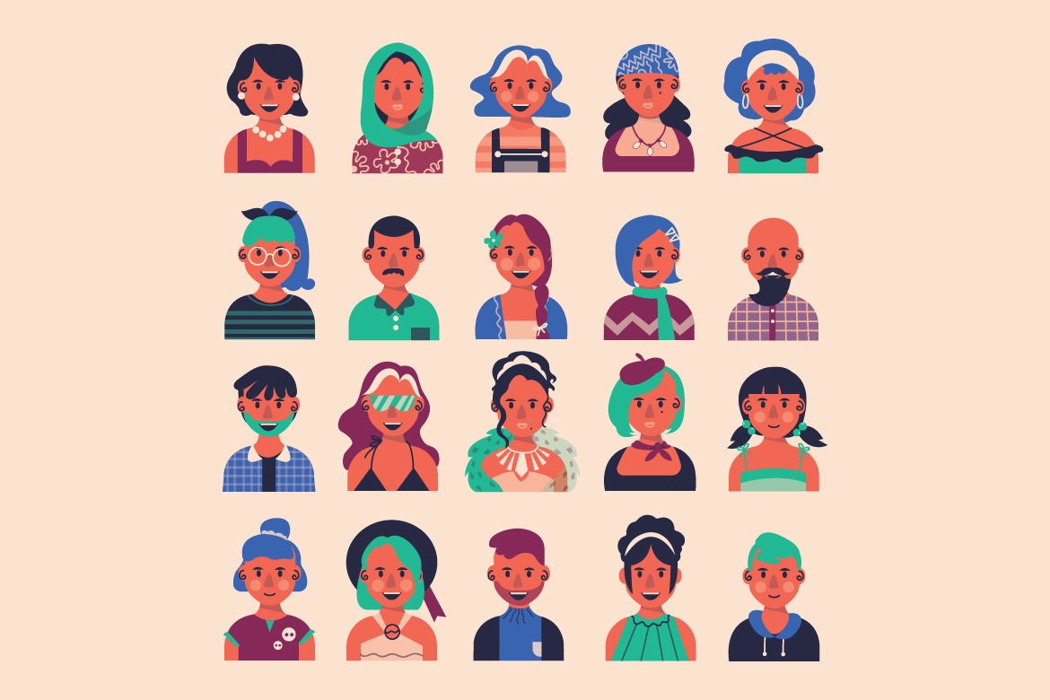 People Avatar Illustration Set, an Object Graphic by graphicook ...