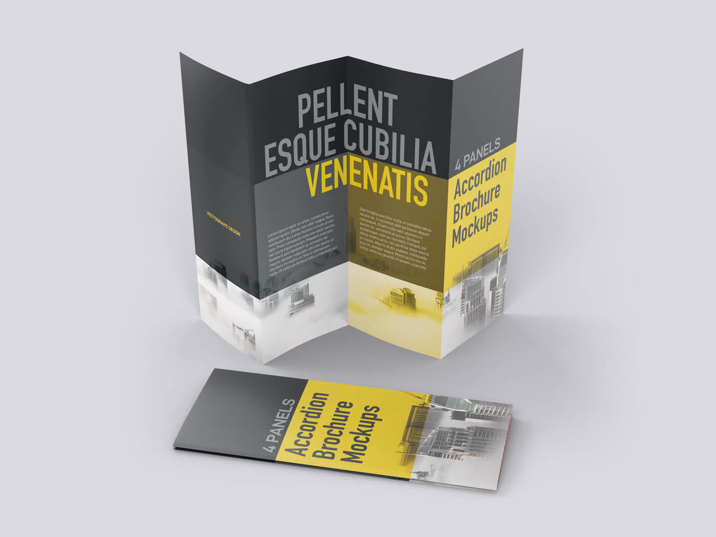 Four Panels Brochure Mock Ups, a Mockup by Vectogravic Design ...