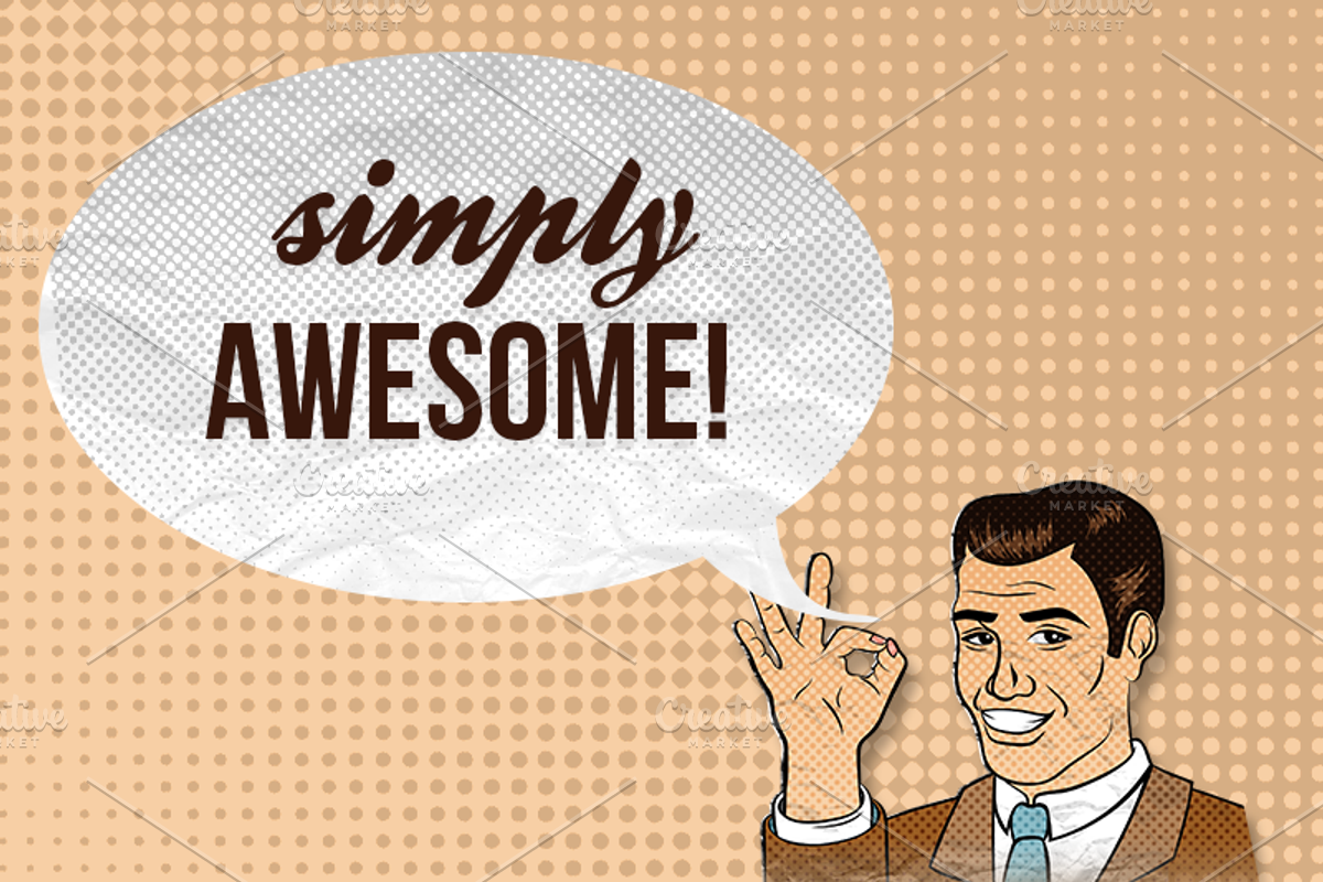 Vintage Advertising People, an Illustration by IB