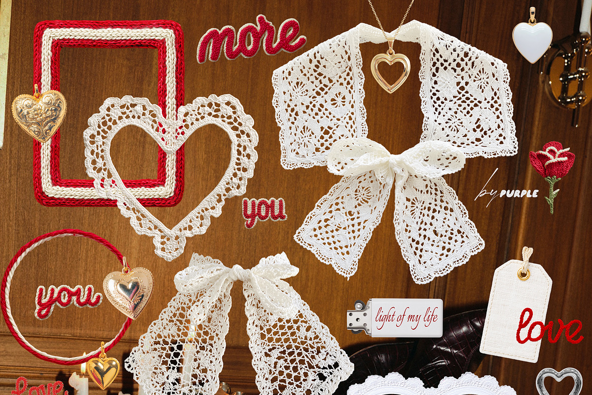 Paramour: Lace Valentine Collage Kit