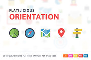 Orientation Flat Icons, an Icon by PixelBazaar