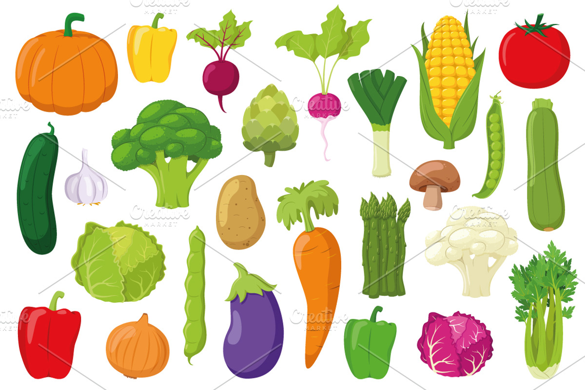 26 Vegetable characters