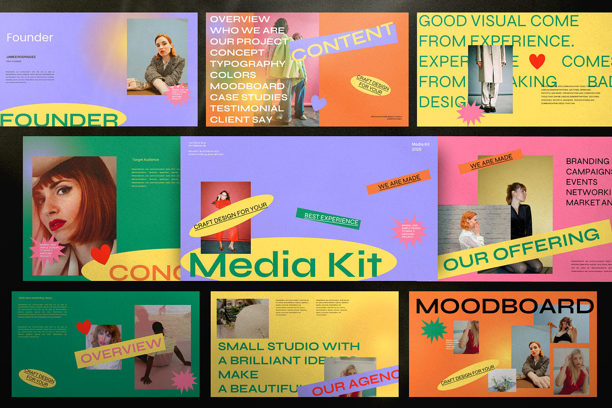 GEN Z Media Kit Google Slides, a Presentation Template by Dirtytemp Studio