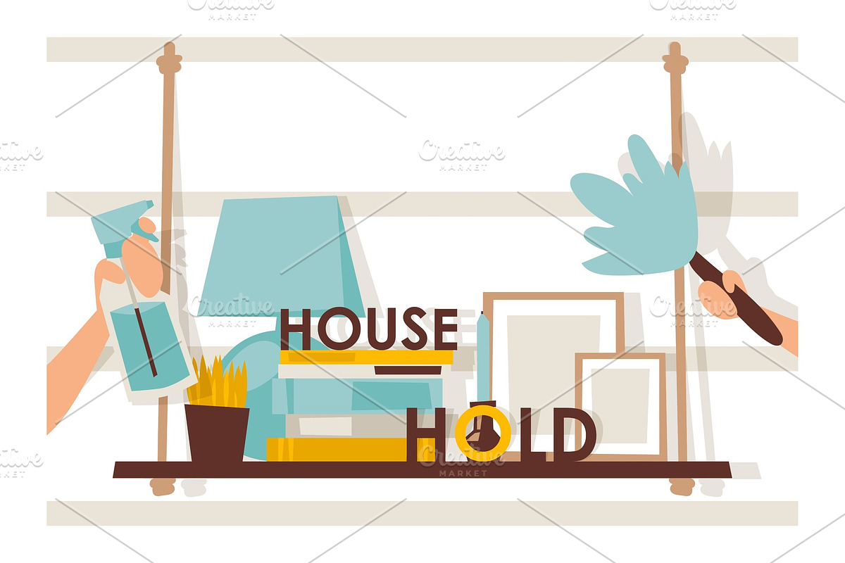 Household vector illustration, an Object Illustration by ...