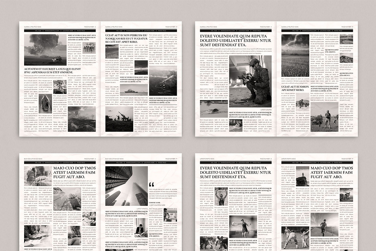Digital Newspaper Template Design, a Brochure Template by TemplatesForest
