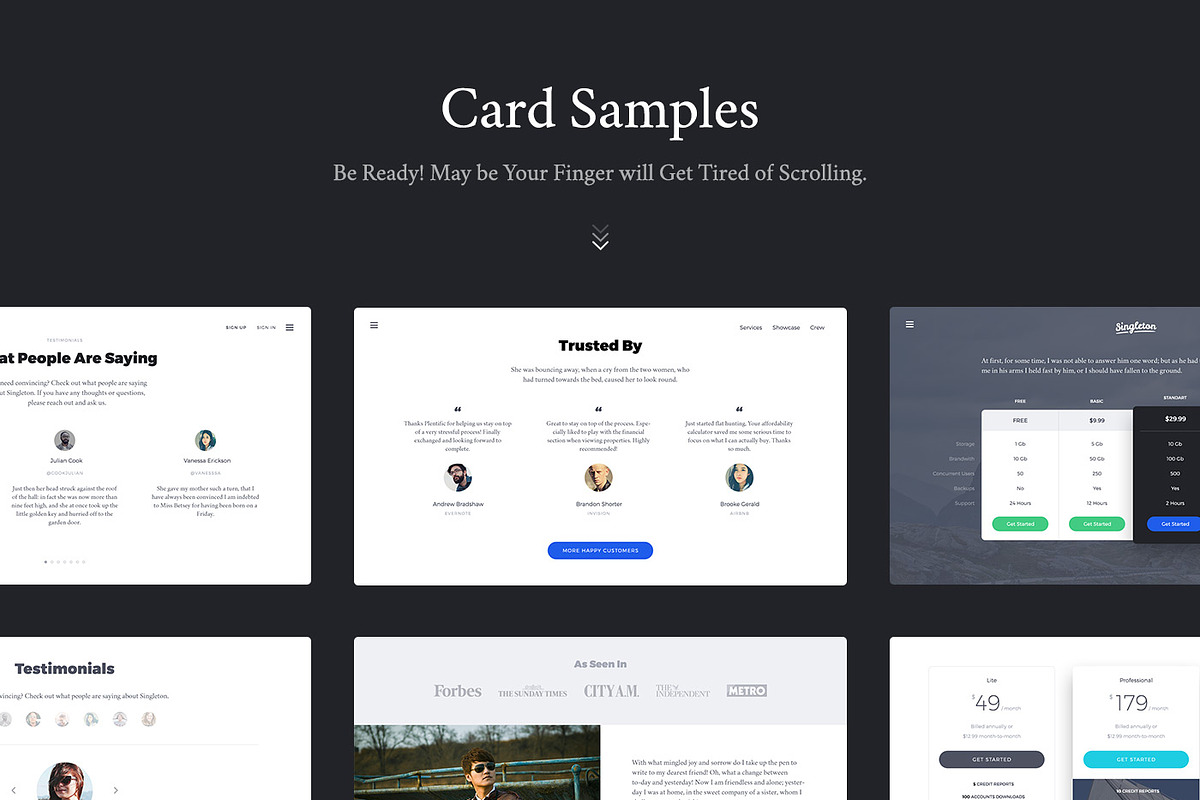 Singleton UI Pack, an UI Kit Template by Craftwork