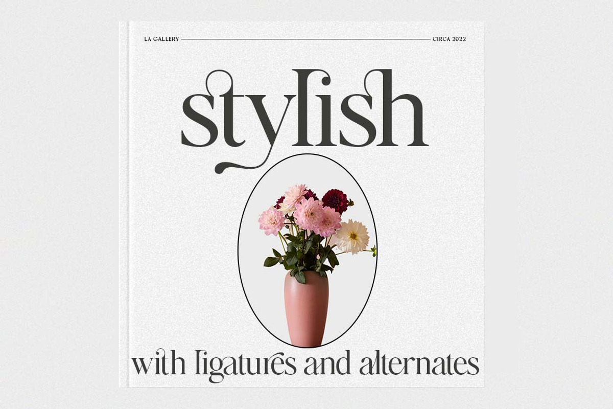 Billie Eilish || Ligature Serif Font, a Serif Font by Zane Studio