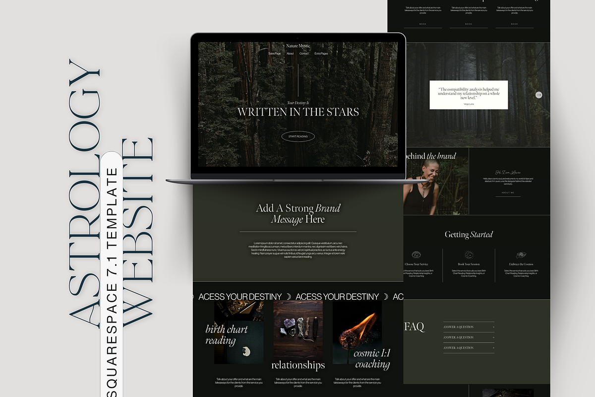 Astrology Website Mystic Template, a Squarespace Template by Story Native