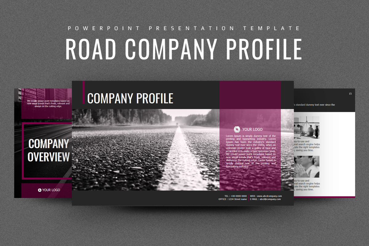 Road PowerPoint Template Strategy, a Presentation Template by GoodPello