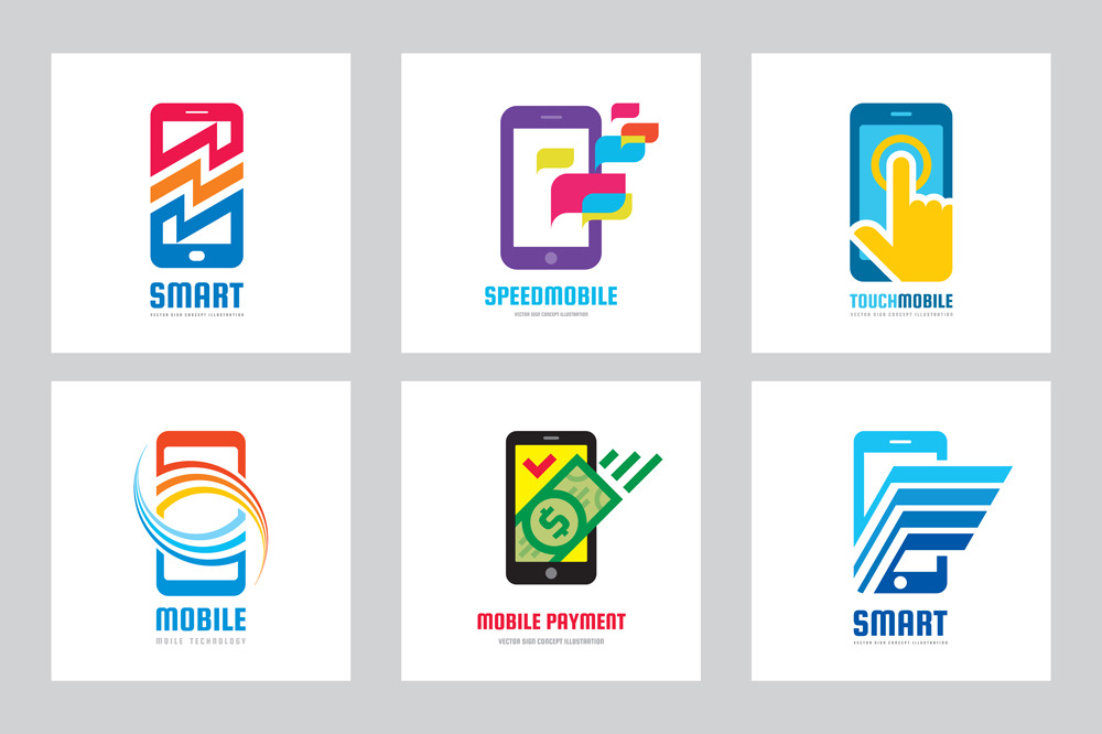 Mobilephone Smartphone Logo Set, a Branding & Logo Template by serkorkin