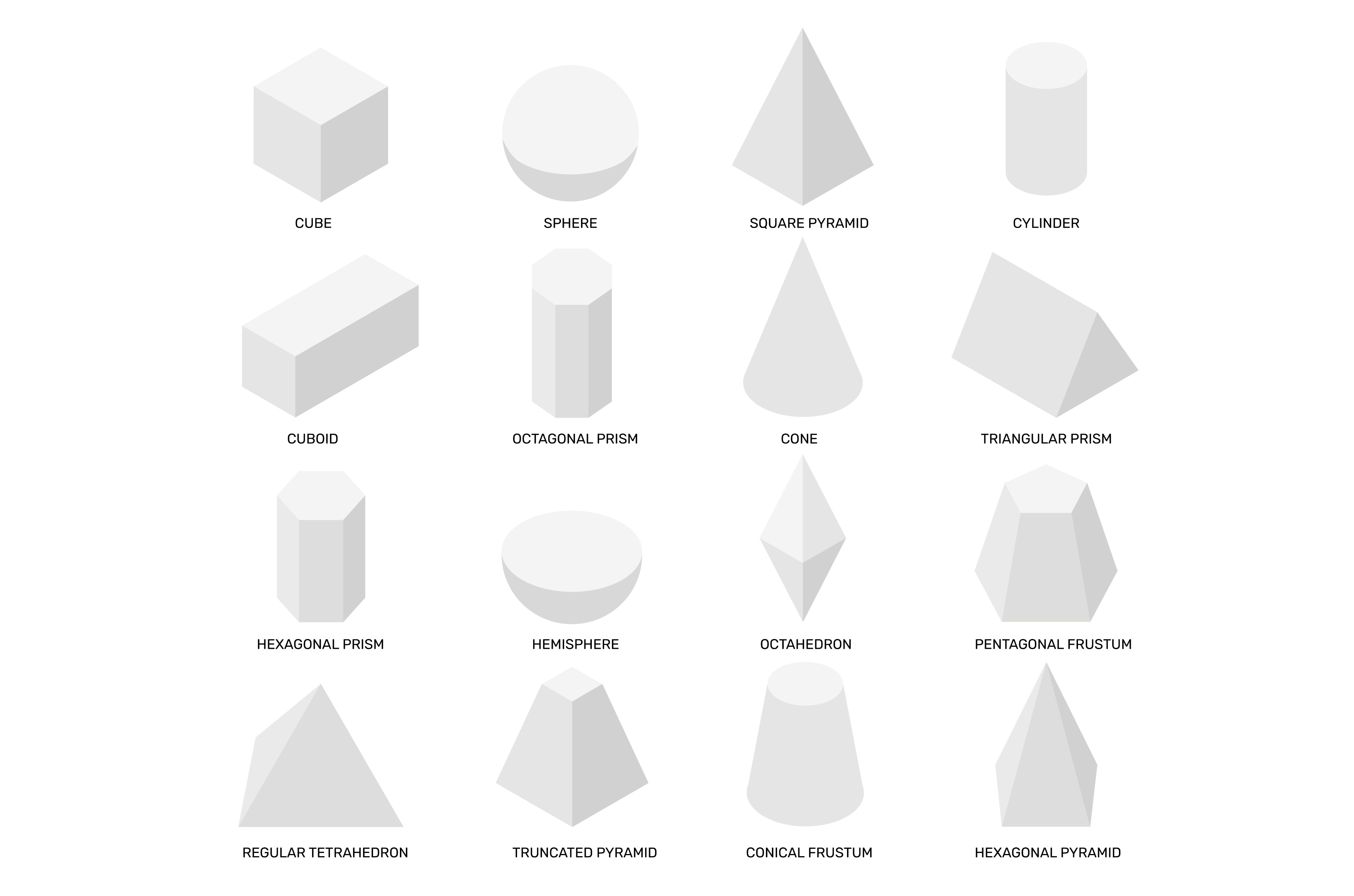 Isometric shapes. White isolated, an Object Graphic by Frogella