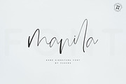 Manila, a Script Font by vuuuds