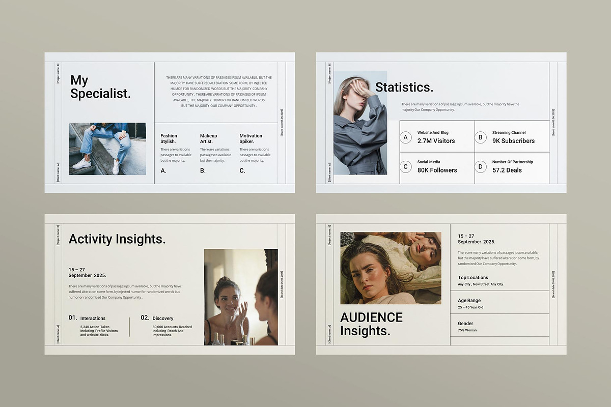 Media Kit Presentation Template, a Presentation Template by TemplatesForest