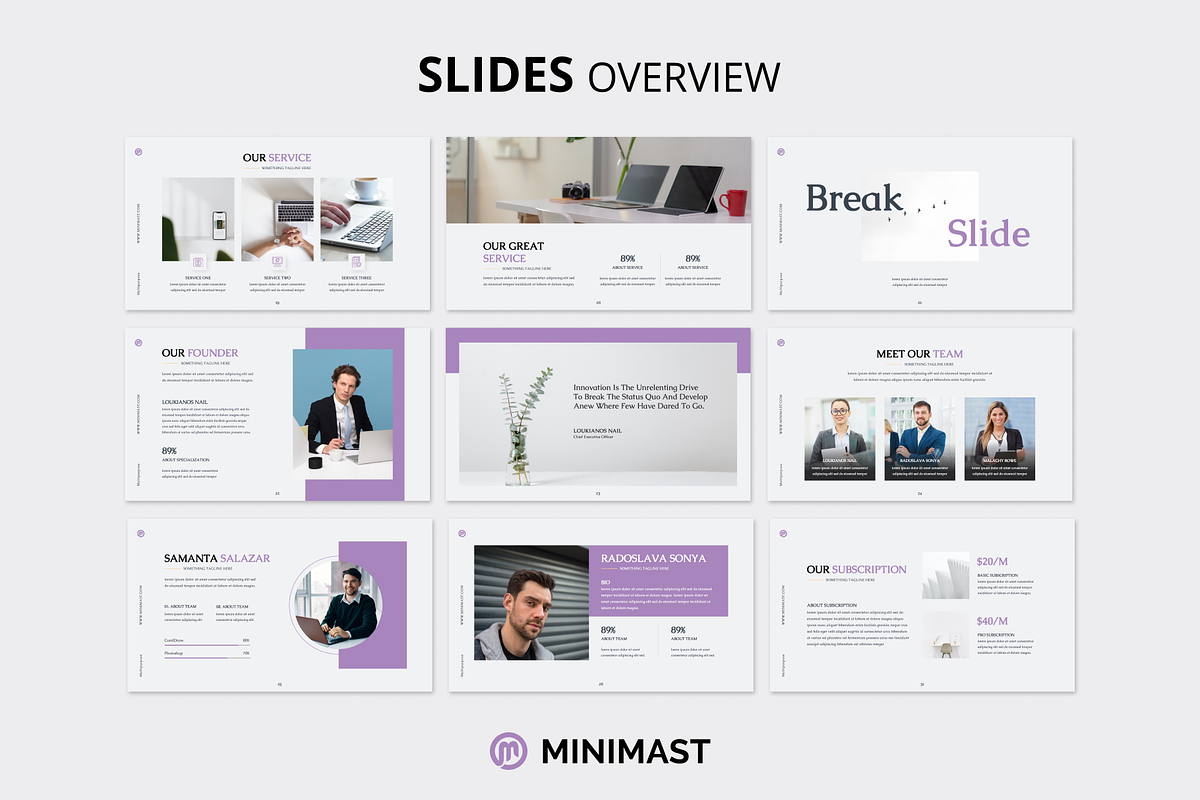 Minimalist Multipurpose Presentation | Creative Market