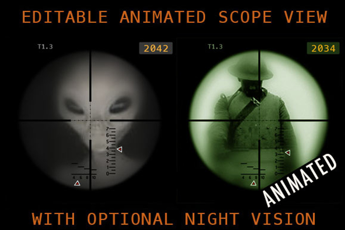 Custom Animated Scope for Photoshop, a Graphic by the little wonder shop