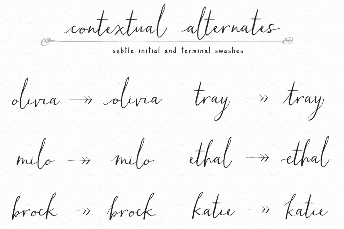 Hollyhock - A Messy Calligraphy Font, a Script Font by Angie Makes