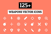 125+ Weapons Vector Icons, an Icon by Creative Stall
