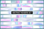 Abstract headers set | Templates & Themes ~ Creative Market