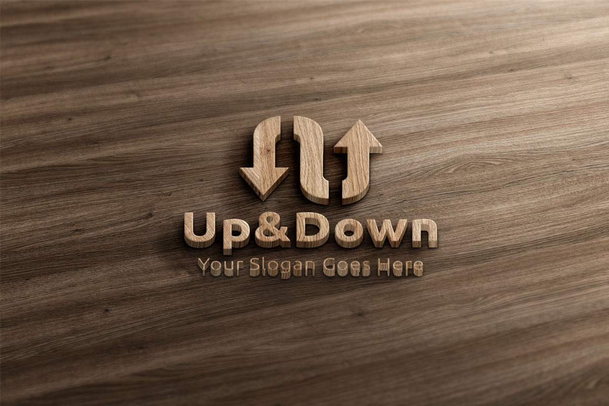 Up & Down Logo, a Branding & Logo Template by Dotnpix