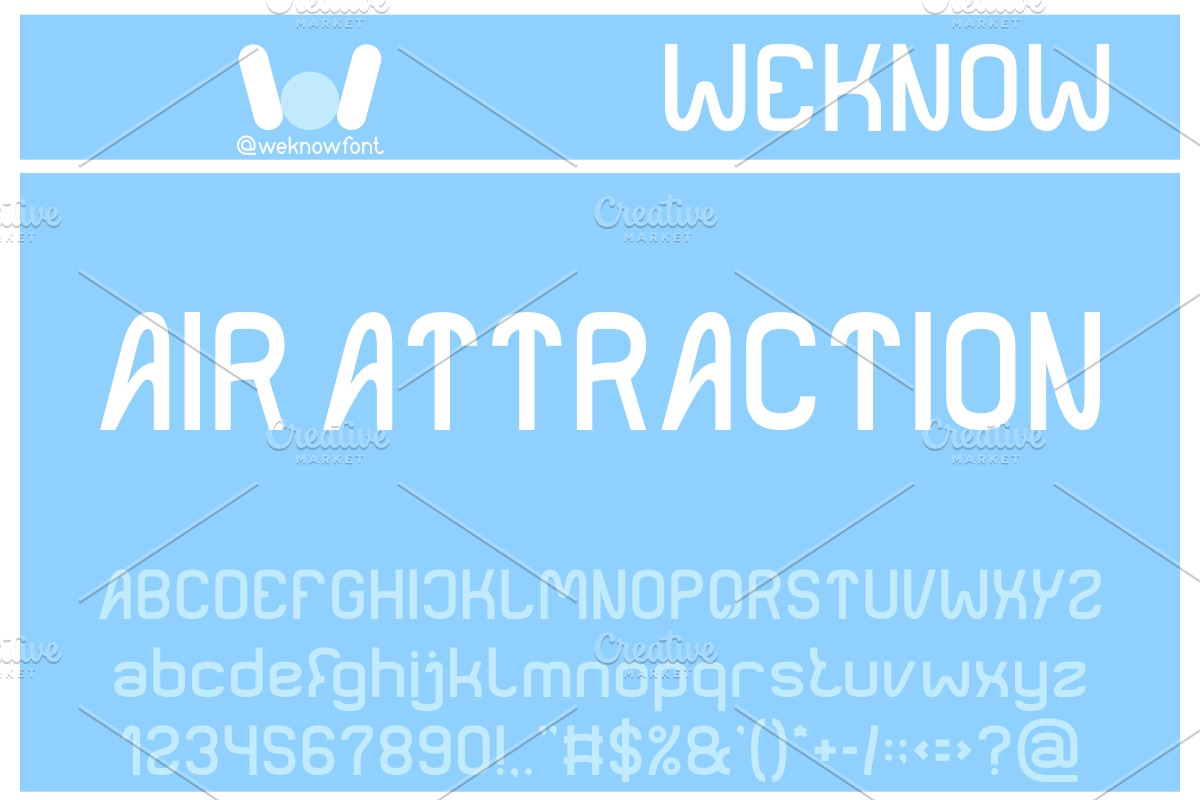Air Attraction font | Creative Market