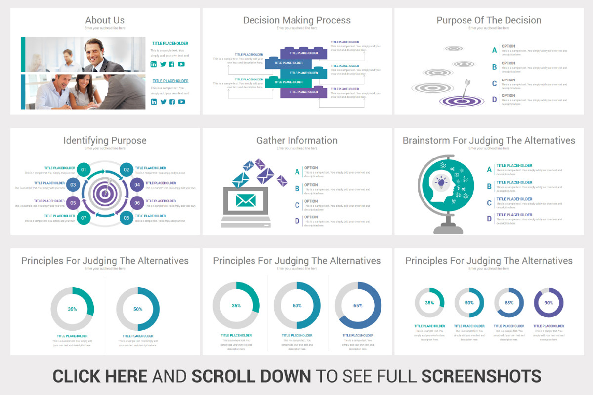 Brainstorming Decision PowerPoint, a Presentation Template by OceanArt