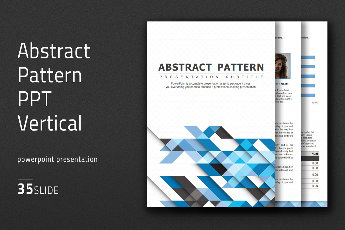 Abstract Pattern PPT Vertical, a Presentation Template by GoodPello