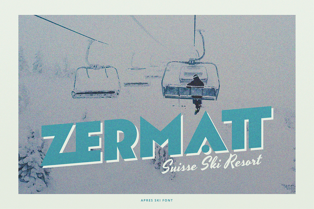 Apres Ski - Bold Retro Display Font, a Sans Serif Font by Surplus Type Co